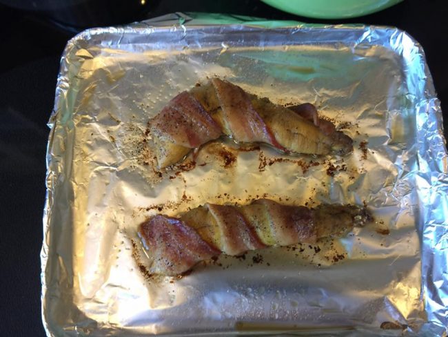 Bacon Wrapped Shad Roe