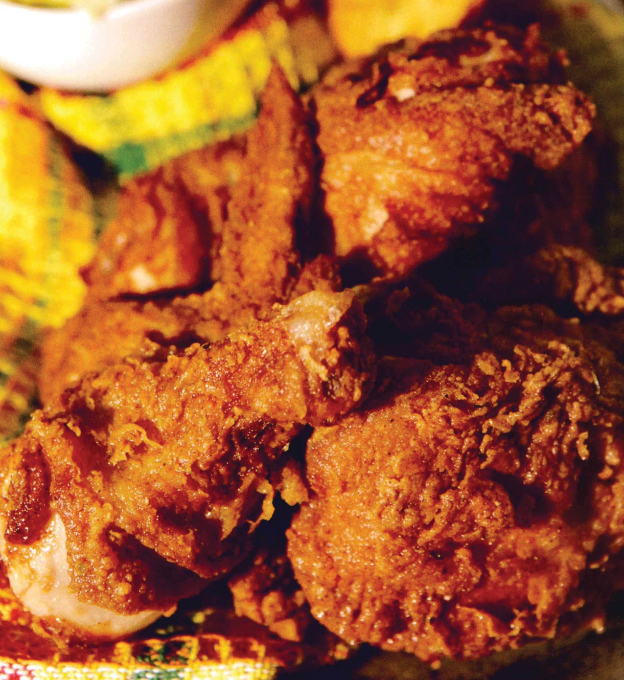 Eating Amish Fried Chicken